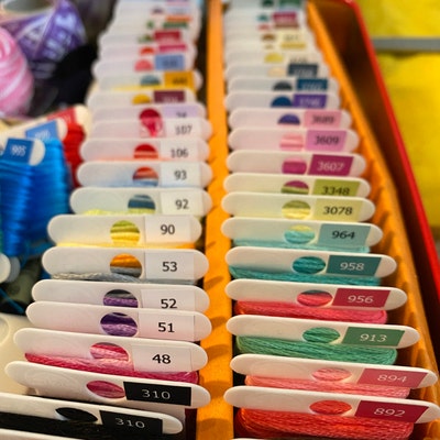 PDF Printable Coloured Bobbin Stickers or Labels for Cross Stitch ...