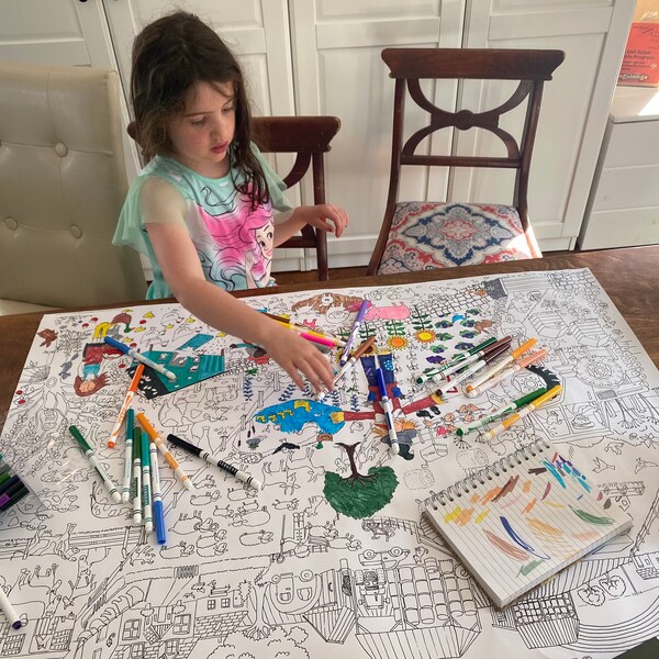 Giant Colouring in Poster - Farm 100 X 70cm - Etsy