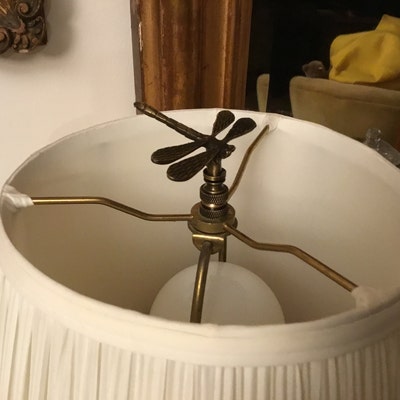 DRAGONFLY Aged Brass Finish Lamp Finial-highly Detailed Cast Metal - Etsy