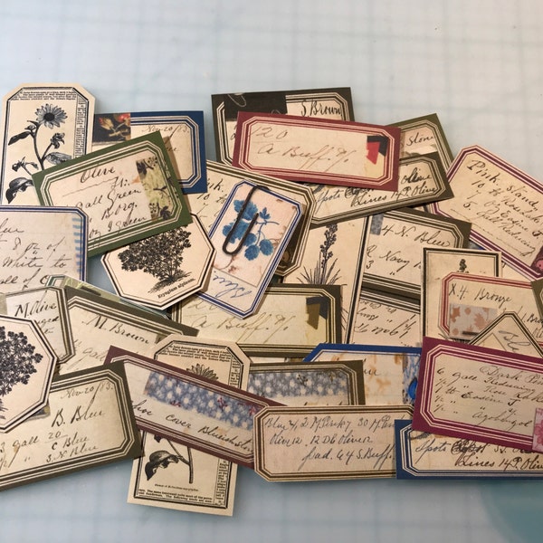Fabric Swatches Digital Random Labels DIGI21 12 - Etsy UK