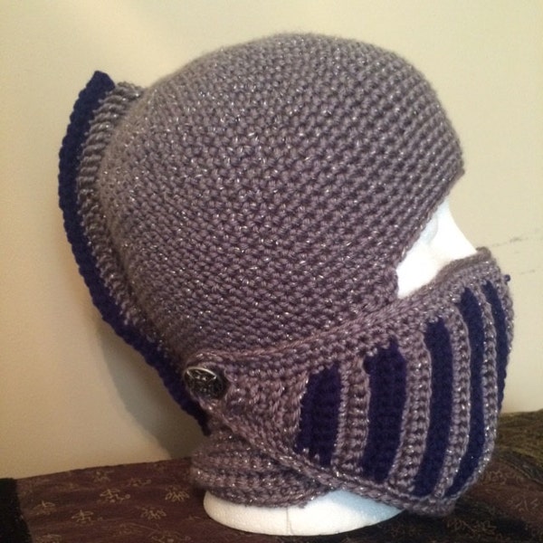 Knight Helmet Adult and XL Sizes Crochet Pattern - Etsy