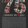 Personalized 75 Reasons We Love You Photo Collage, 75th Birthday Gift ...