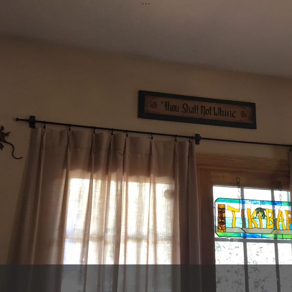 Curtain Rod,black Curtain Rod,window Treatment,double Rail ,double Rod ...