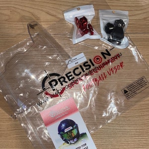 Precision Football Helmet Visor, the Clear Revo Series - Etsy