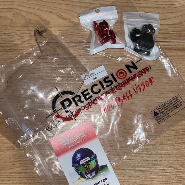 Precision Football Helmet Visor, the Clear Revo Series - Etsy