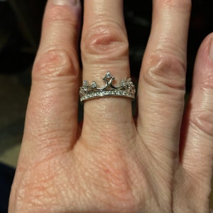 The Quinn. Sterling Silver 925 Queen Crown Ring - Etsy