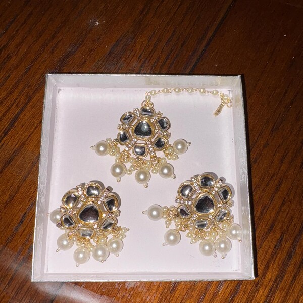 Pakistani Indian Punjabi Gold Polki Nath Nose Ring Nathni Dilkash ...