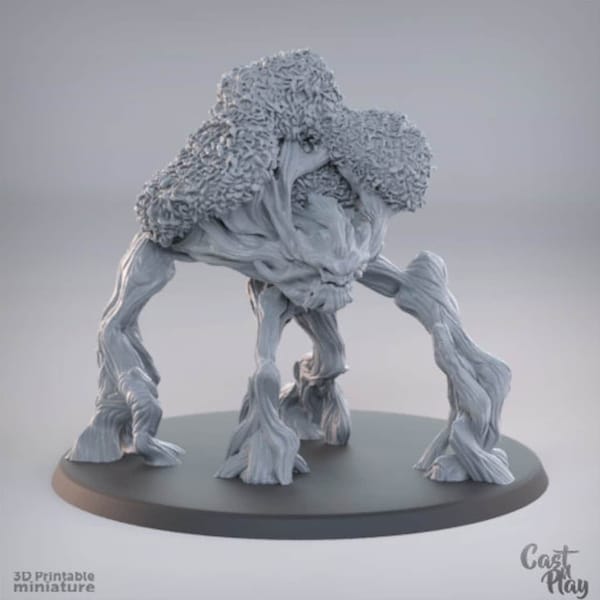 Ent Treant Treeman Treefolk V10 Dnd Miniature Mini | Resin 3D Printed ...