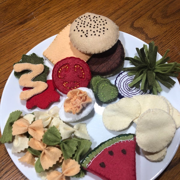 Felt Food - Summer Cookout Set - Sewing Pattern PDF - Etsy