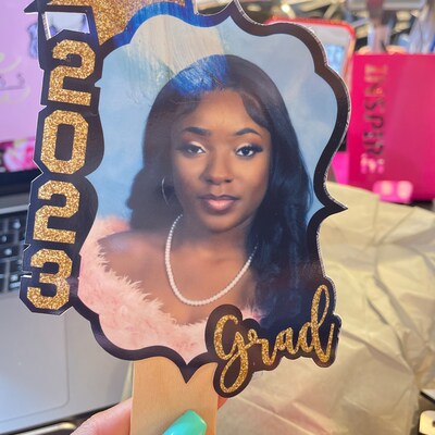 Graduation Fan Template Graduation Paddle Fan Graduation Fan - Etsy