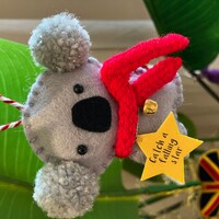 Koala Christmas Tree Topper - Etsy UK