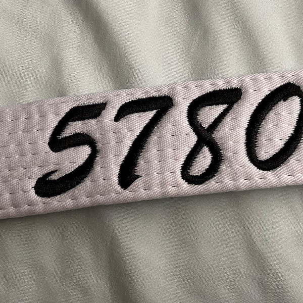 CUSTOM Kids JIU JITSU Belts, Goose Wraps Bjj / Personalized Embroidered ...