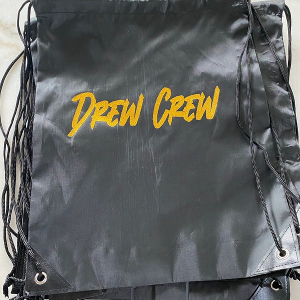 Personalized Drawstring Bags - 13" X 16" High, Custom Gym, School ...