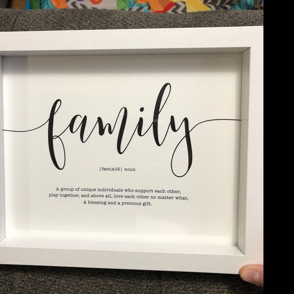 Definition of Family Printable Wall Art (JPG), Farmhouse Decor, Family ...