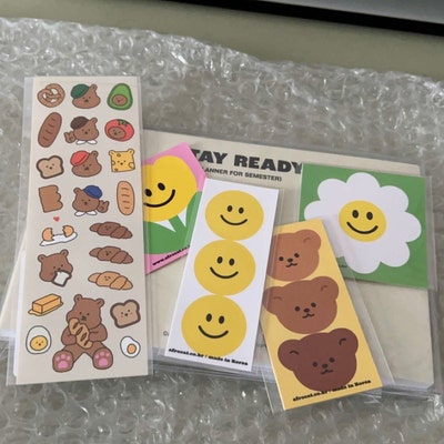 LINE Sticker Pack all in Deco 6sheets / Journal Stickers / Scrapbooking ...