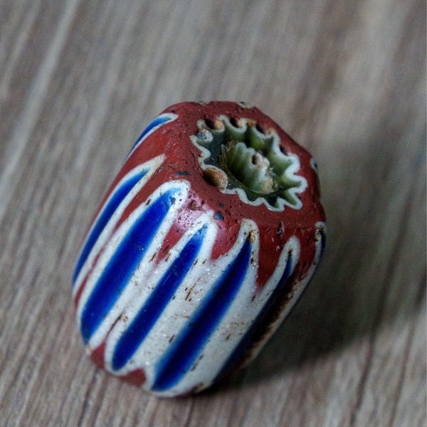 Rare Ancient Indonesian Palangi (rainbow) Jatim (400 BC-1000 AD) Bead ...