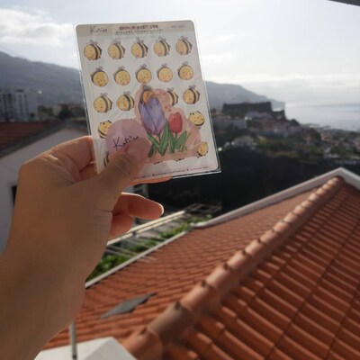 Bumble Bee Stationary Kawaii Bee Planner Stickers Bee Sticker Sheets ...