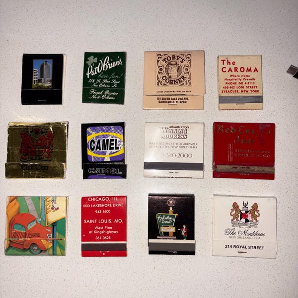 Vintage Matchboxes Colorful Home Decor | Cool Retro Decor | Random Sets ...