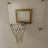BLACK Mini Basketball Hoop W/black Rim & Black Chain Net | Customizing ...