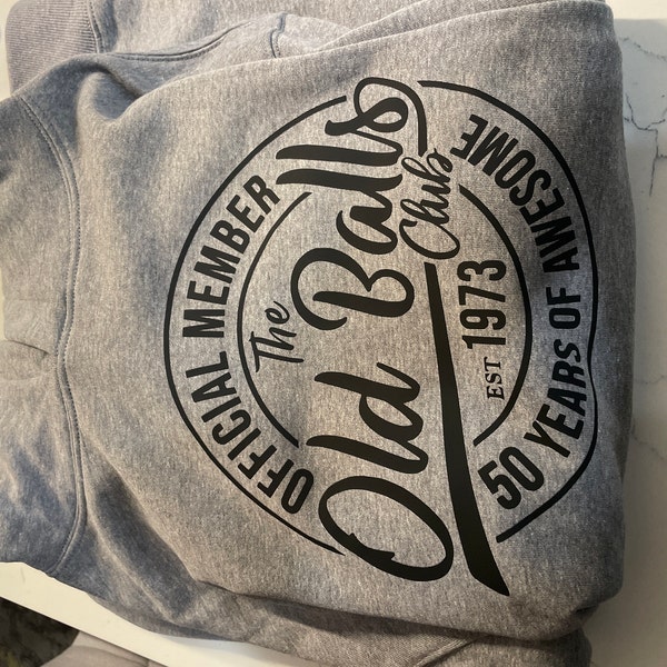 50th Birthday Svg, Official Member the Old Balls Club Est 1975, 50th ...