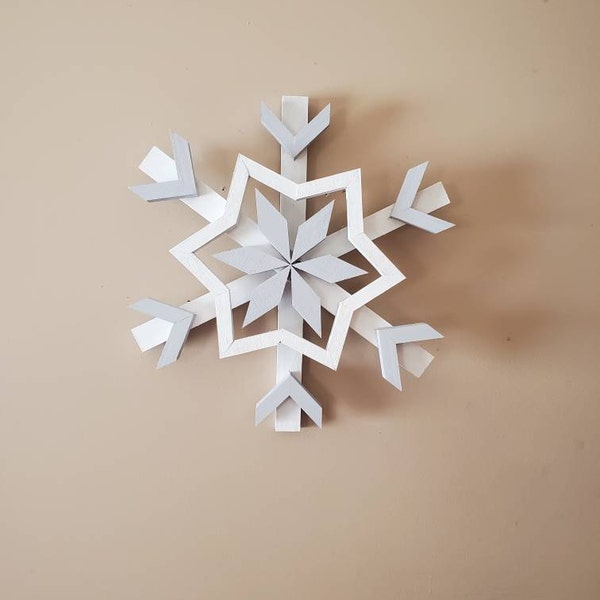 3 Large Snowflakes (16") From One Picket, One Picket Snowflakes ...