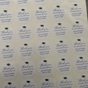 Graduation Stickers Graduation Party Stickers Graduation 2024 Labels ...