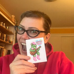 Kawaii Rococo Frog Sticker, Cute Frog Sticker for Frog Lovers - Etsy UK