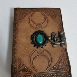 Hibiscus Leaf Leather Spell Book Journal Eco Friendly Handmade - Etsy