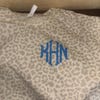 Natural Leopard Puff Monogram T-shirt - Etsy