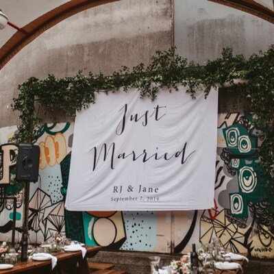 Custom Backdrop, Quote Backdrop, Wedding Vow Backdrop, Calligraphy ...
