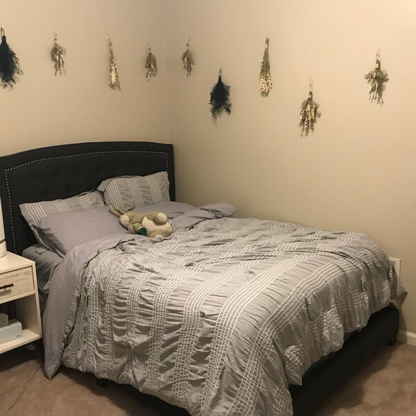 Blue Preserved Caspia; Preserved Caspia, Dried Flowers Bunch, Dried ...