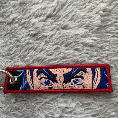 Key Tag Embroidered on Both Sides Anime Character Jet - Etsy
