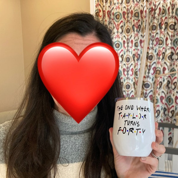 The One Where Turns 40, Friends Birthday Tumbler, Gift for Friends Fan ...