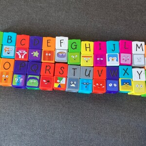 Alphablocks Face Stickers, Waterproof, Scratch and UV Resistant, Peel ...