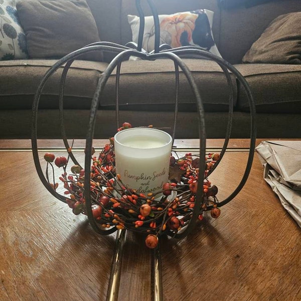 Primitive Candle Ring, Rustic Candle Ring, Fall Candle Ring, Prim Mix ...
