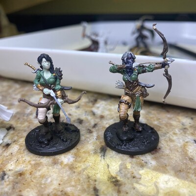 Elf Ranger Lila 3D Printed Tabletop RPG Mini - Etsy