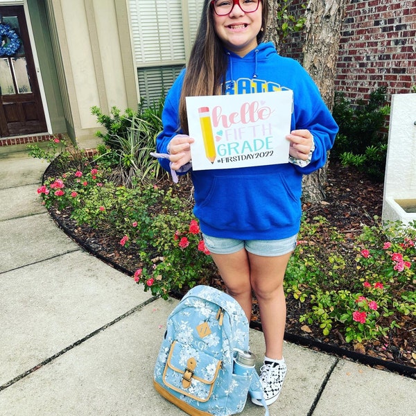5th Grade Sign 2024 - First Day of 5th Grade Printable - First Day ...