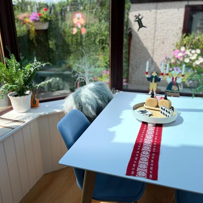Swedish Vintage Table Runner: A Handmade Swedish Table Runner in Soft ...