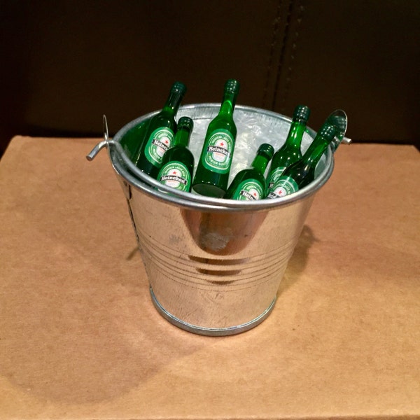 2 X 1:6 Scale Metal Buckets Silvery Color Iron Model Toy Fits 12"in ...