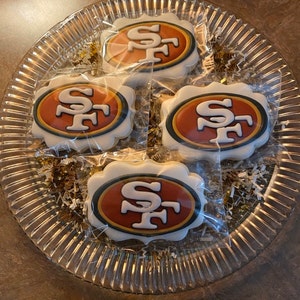 San Francisco 49ers Cookies, Superbowl Cookies - Etsy