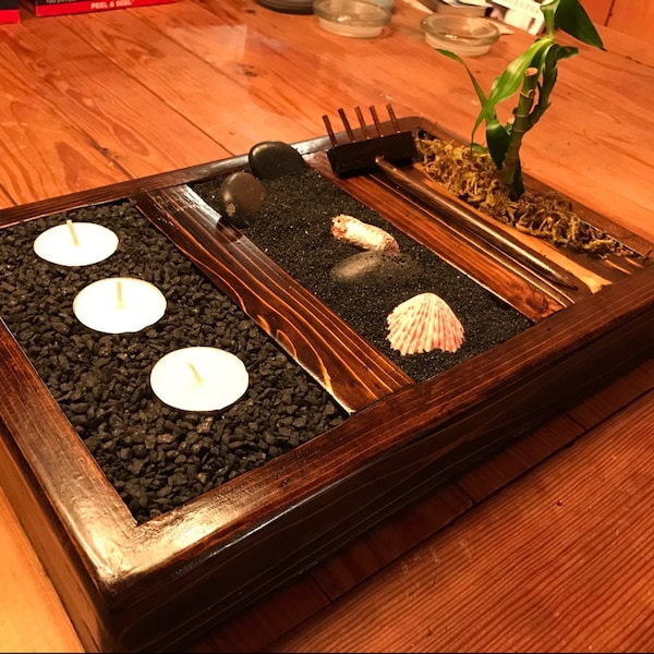 Zen Garden, Tabletop Zen Garden, Desktop Zen Garden, Zen Garden Kit ...