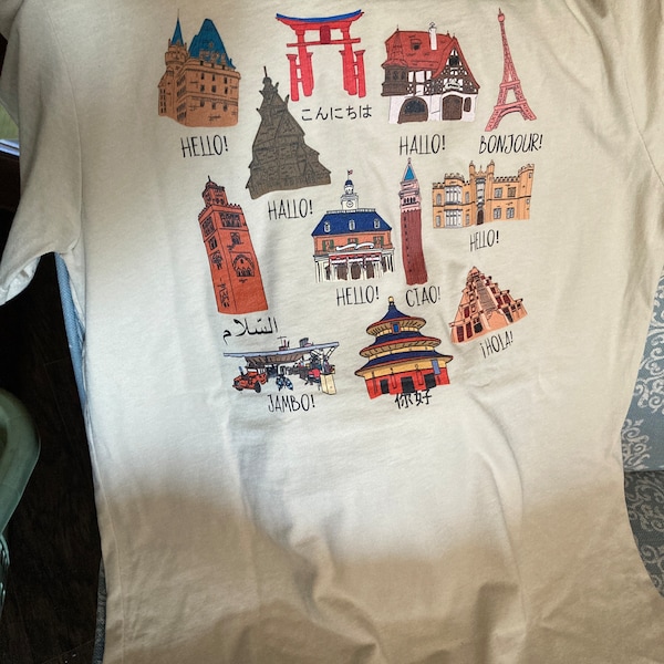 Epcot World Showcase T-shirt Disney Shirt Hello World Walt Disney World ...