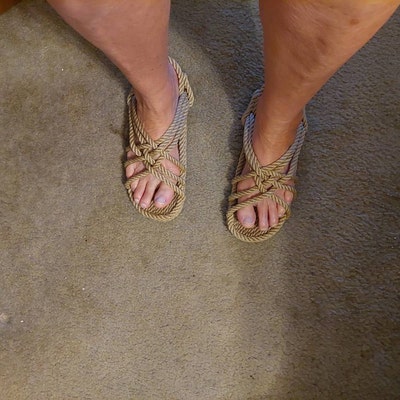 6 Strap Rope Sandal Women's - Etsy