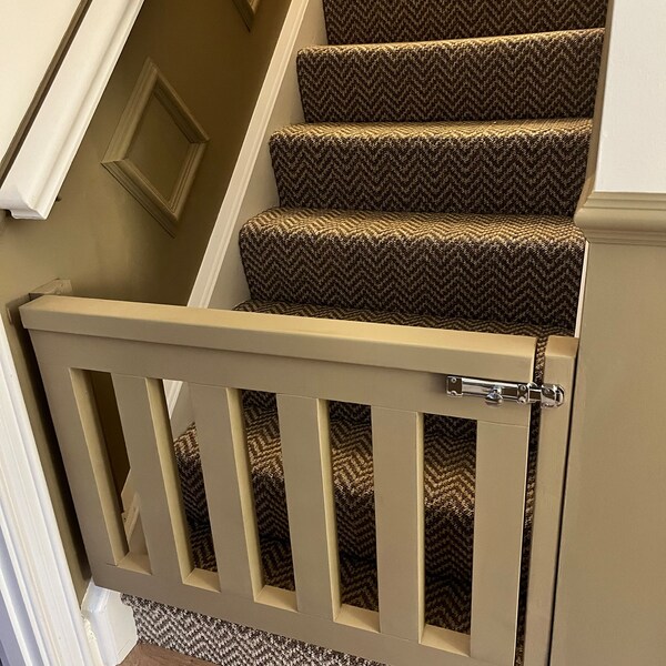 Steel and Oak Stair Gate - Etsy