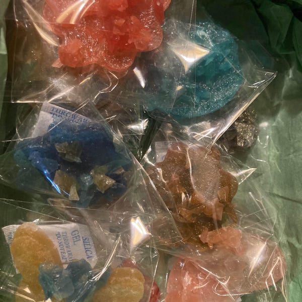 Blueberry Crystal Candy, Gemstone Candy, Kohakutou, Edible Gem, Edible ...