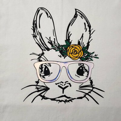 Happy Easter, Easter Bunny With Glasses, Bunny With Glasses, Bunny With ...