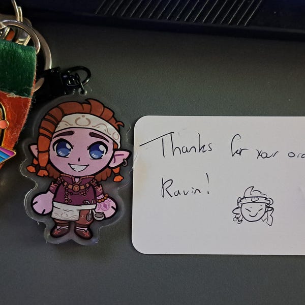 Palia Romanceable Npc's Double Sided Clear Acrylic Charm, Reth, Tish ...