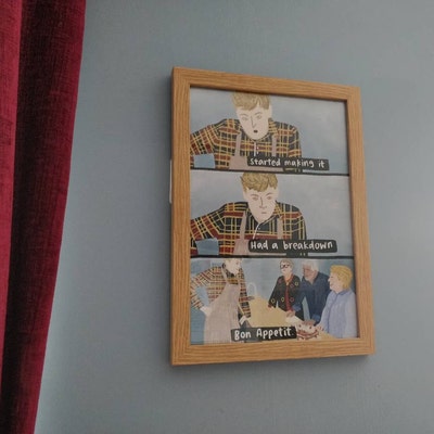 Great British Bake off James Acaster Meme A4 Print - Etsy