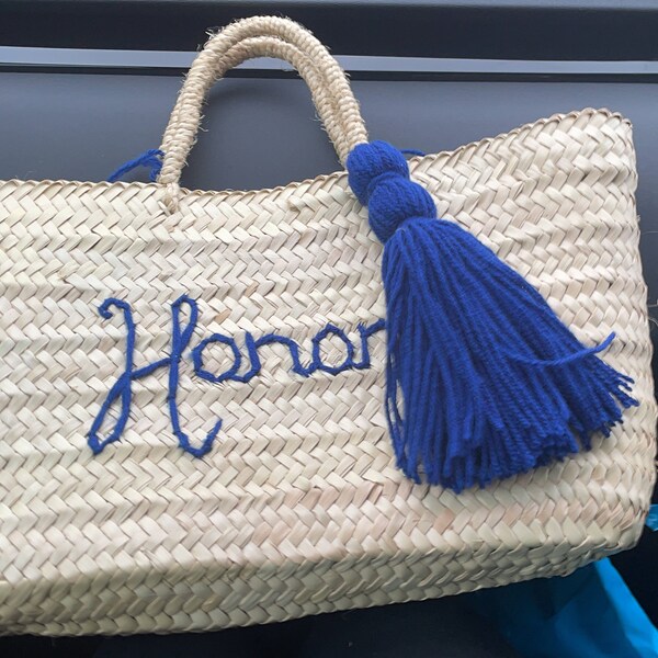 Moroccan Basket Backpack With Leather Straps - Etsy