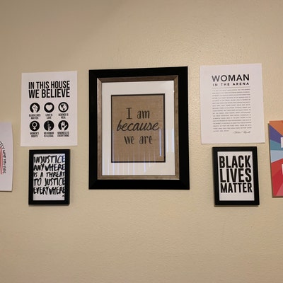 I Am Because We Are Burlap Print. Ubuntu. African Proverb Burlap. - Etsy